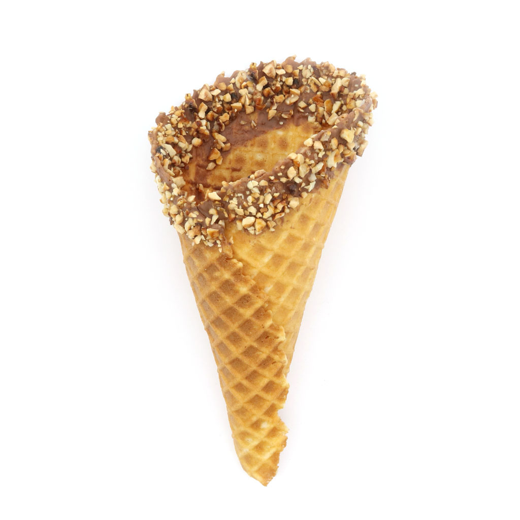 Cono Waffle especial - chocolate maní - Pagina Web de Shaw´s